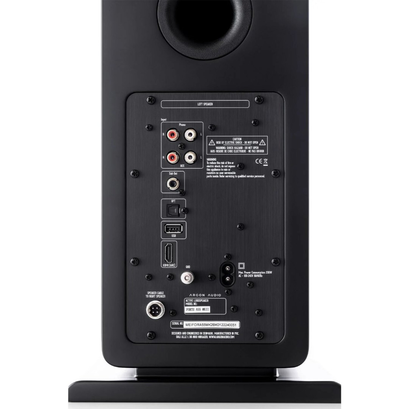 Argon Audio Forte A55 MK2 - Black (Per Pair) | Hi-Fi+ Benelux