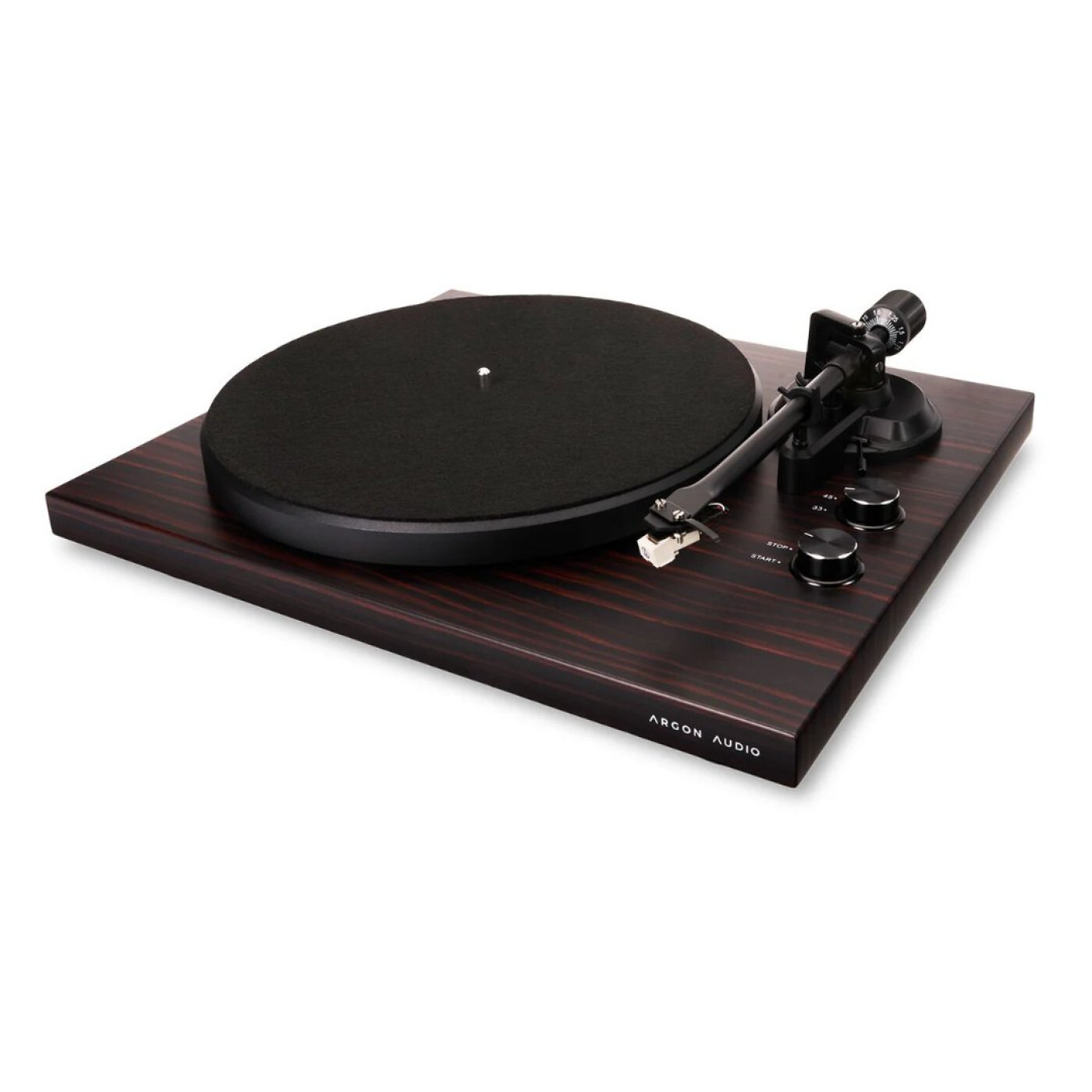 Argon Audio TT MK2 Turntable - Satin Mahogany | Hi-Fi+ Benelux