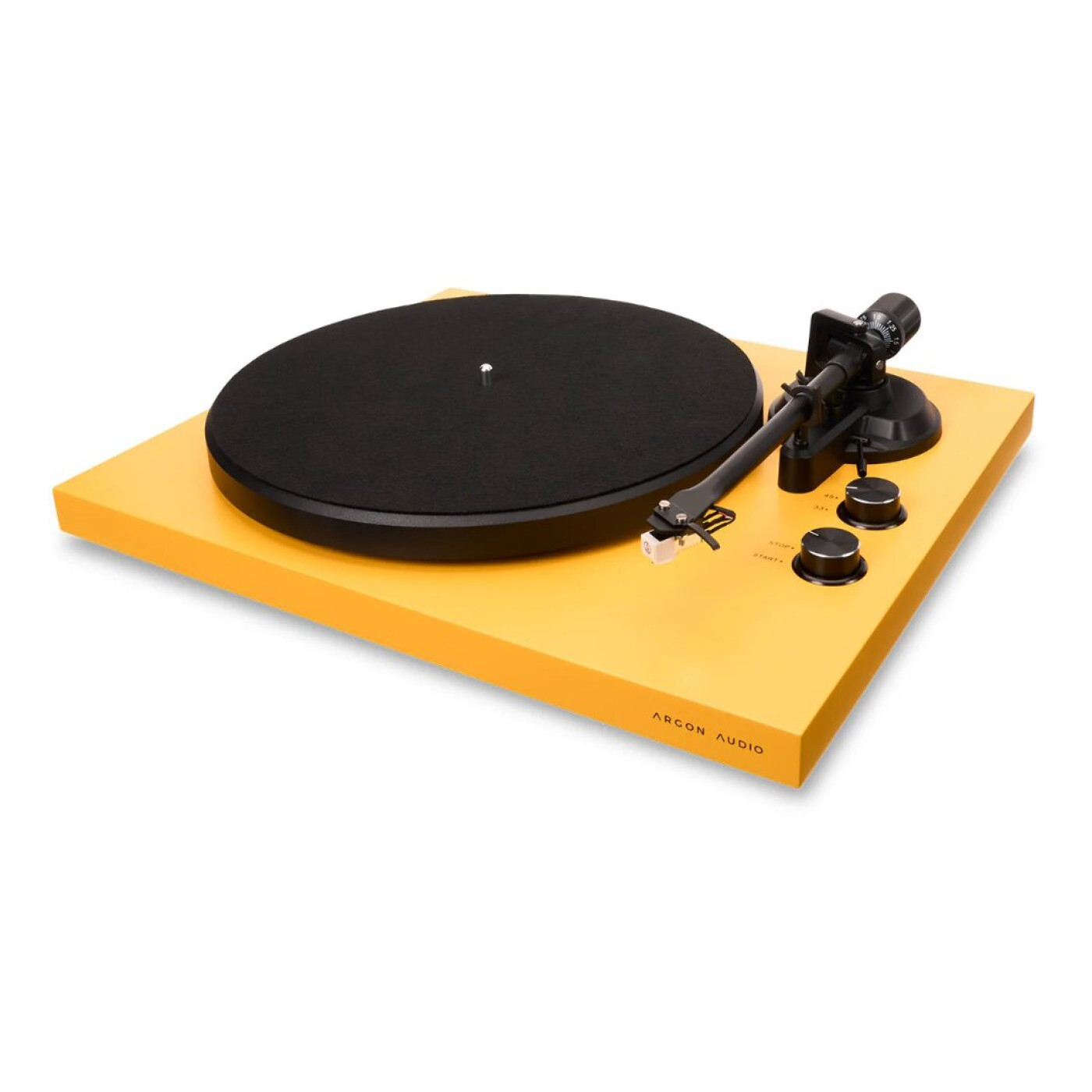 Argon Audio TT MK2 Turntable - Electric Amber (Yellow) | Hi-Fi+ Benelux