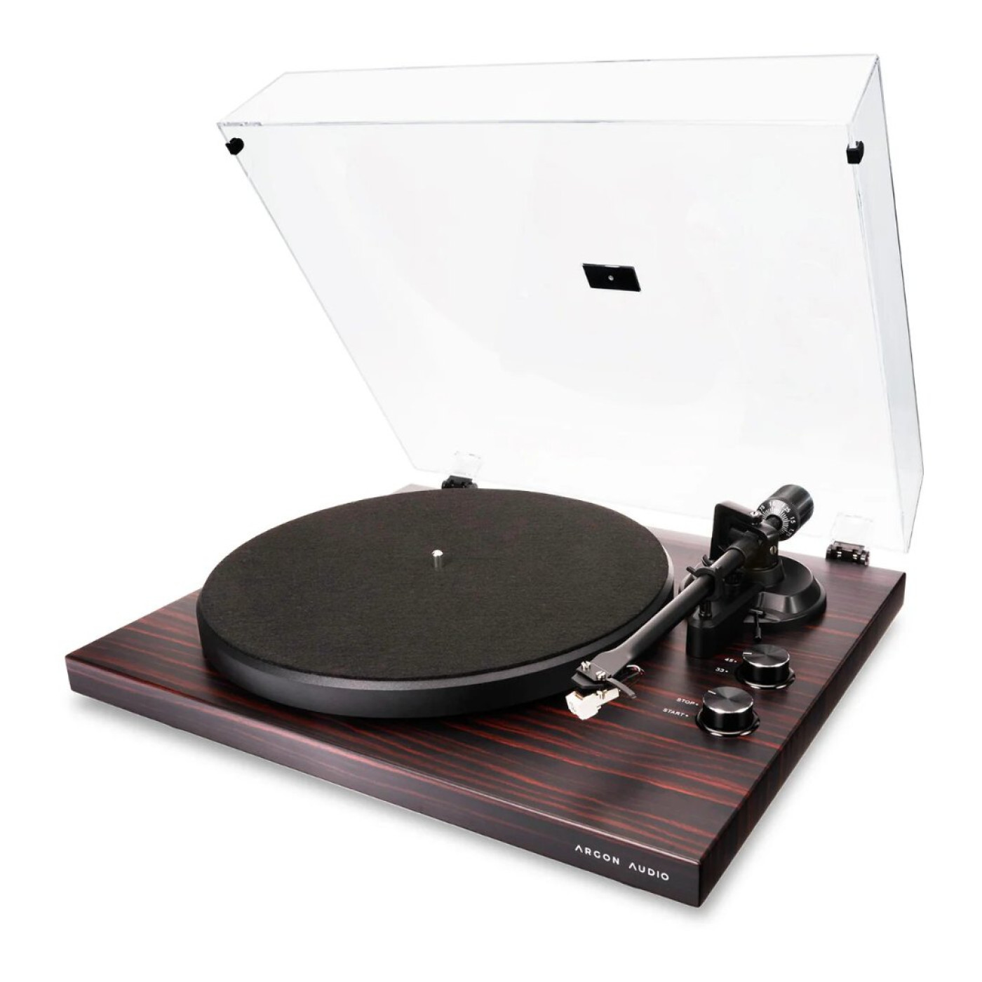 Argon Audio TT MK2 Turntable - Satin Mahogany | Hi-Fi+ Benelux