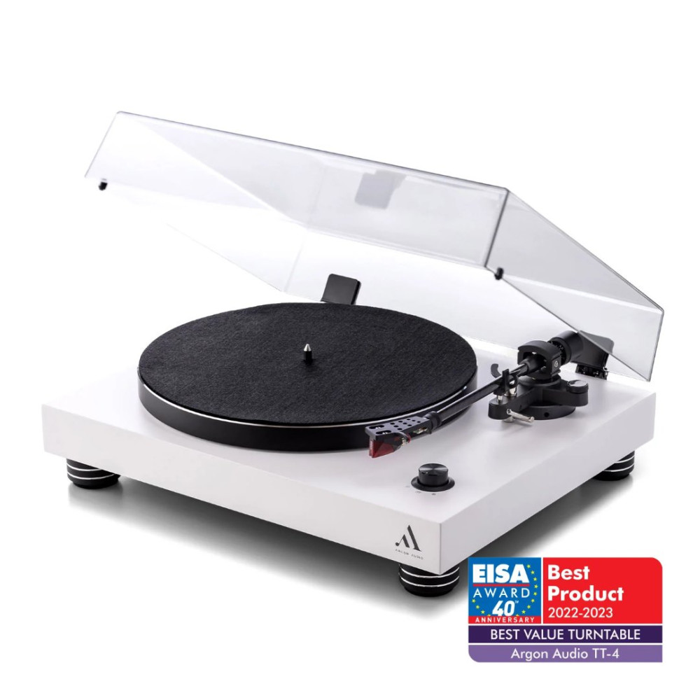 Argon Audio TT-4 Turntable - White | Hi-Fi+ Benelux