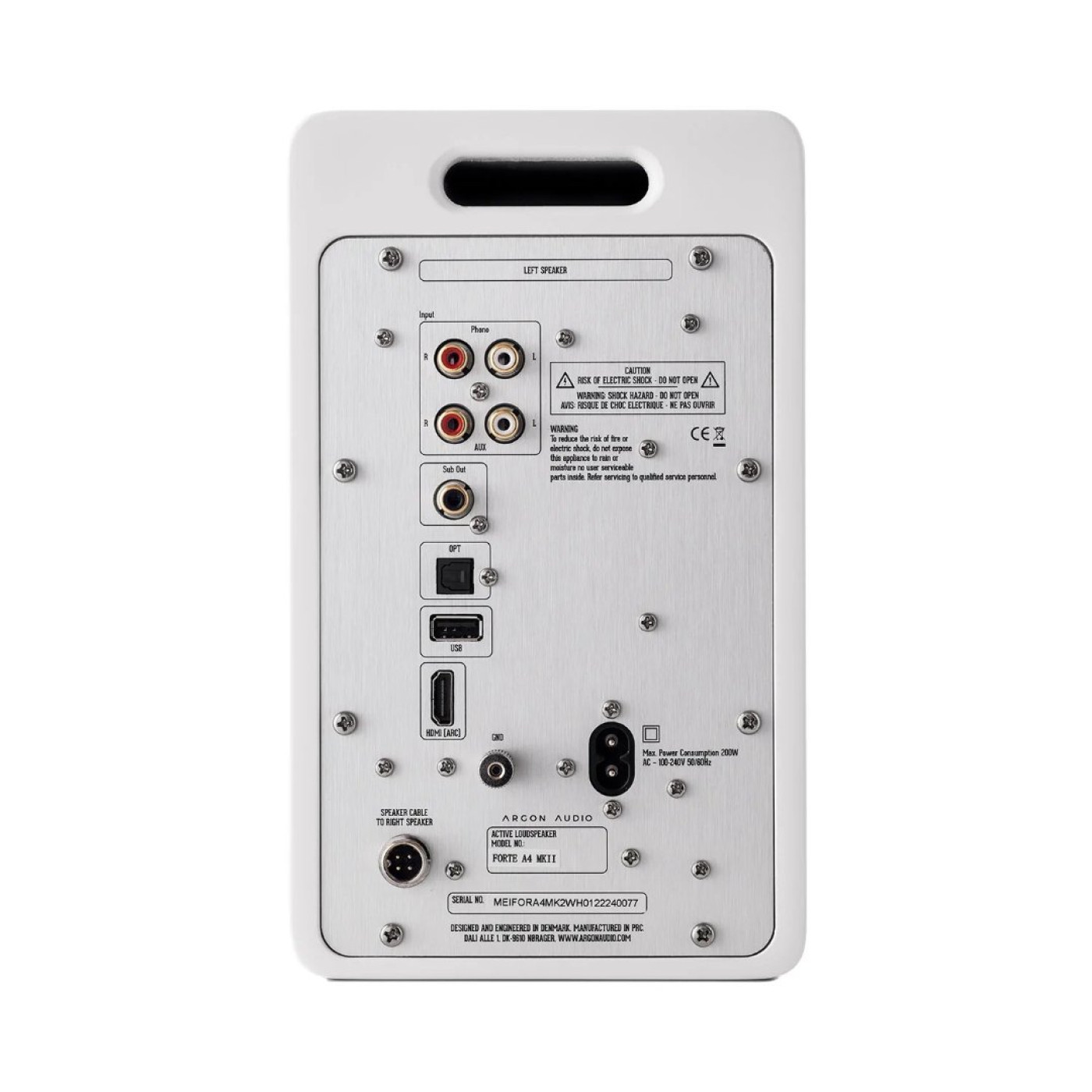 Argon Audio Forte A4 MK2 - White (Per Pair) | Hi-Fi+ Benelux