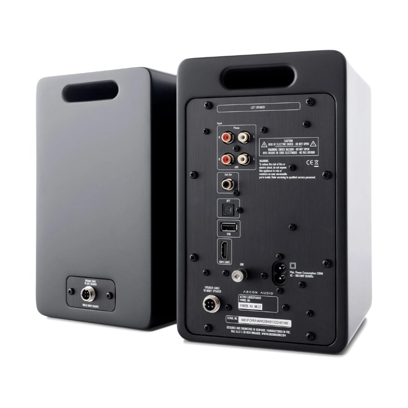 Argon Audio Forte A4 MK2 - Black (Per Pair) | Hi-Fi+ Benelux