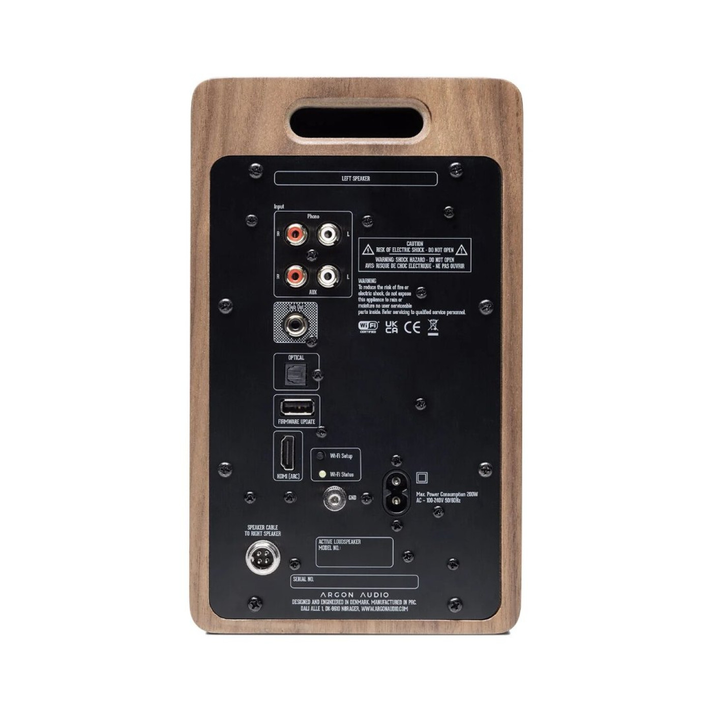 Argon Audio Forte A4 WIFI - Walnut (Per Pair) | Hi-Fi+ Benelux