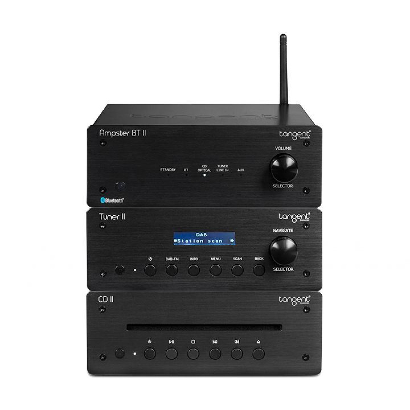 Tangent HiFi II, cd player, tuner, amplifier, Black | Hi-Fi+ Benelux
